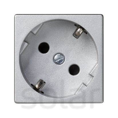 Simon Connect K11/8 Gniazdo K45 z schuko 16A/230V~ szybkozłączki aluminium