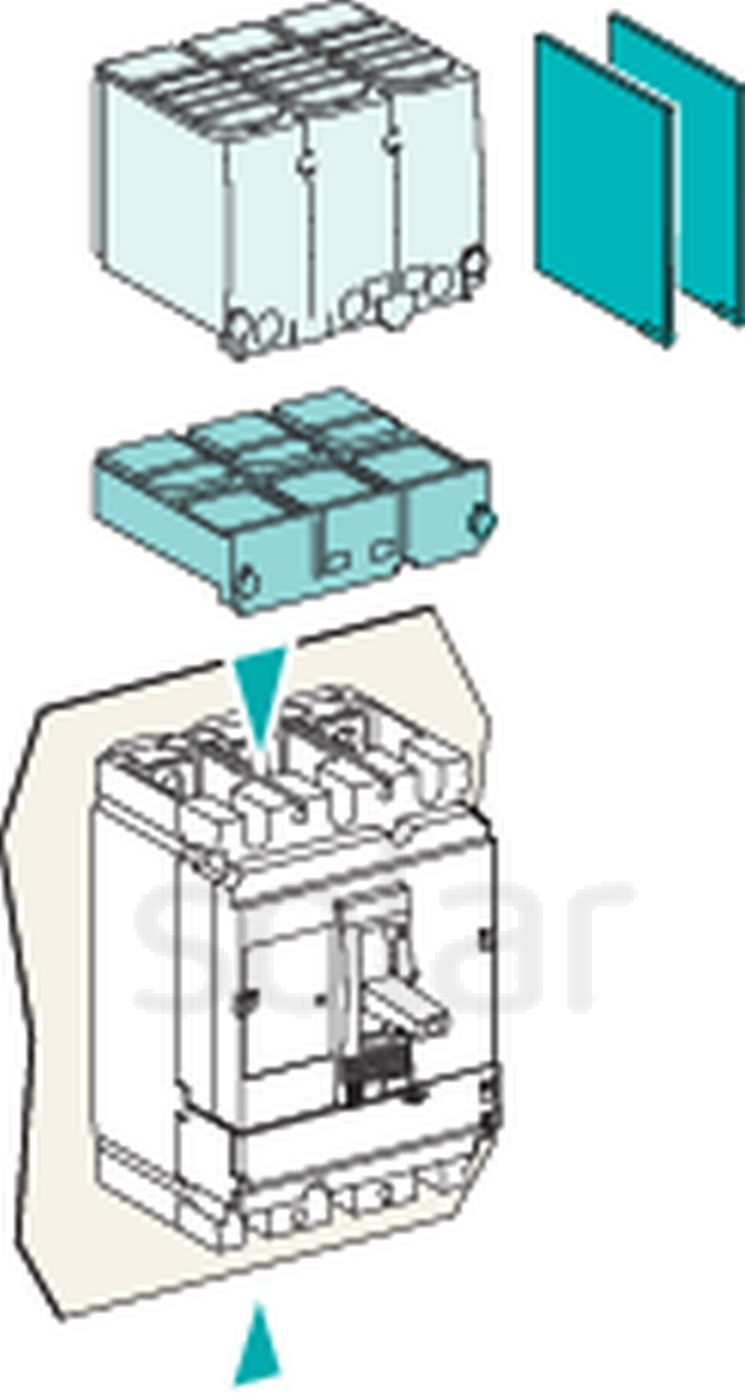 Osłona zacisków krótka 3P do CompacT NSX100/250 LV429515