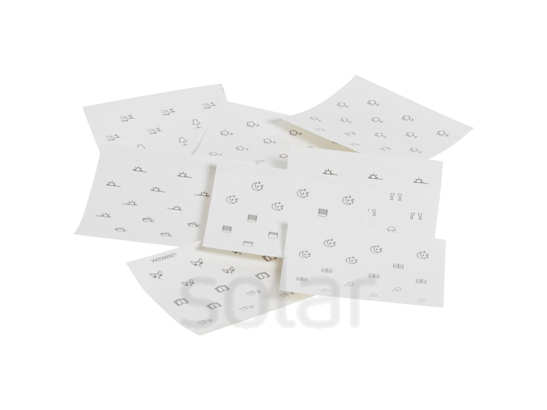 CELIANE- Arkusze etykiet z piktogramami Białe