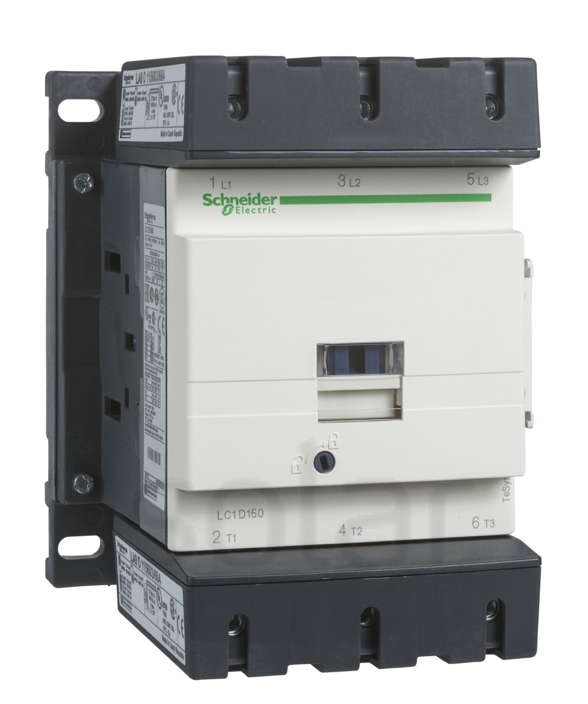 Stycznik mocy 3P AC-3/150A/75kW 1NO+1NC Uc=24V/50-60Hz +dioda tłumiąca - zaciski skrzynkowe śrub ...