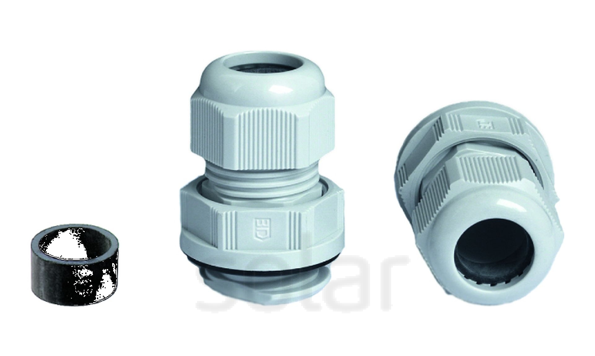 Dławik tworzywo M25x1.5 IP68 11-17mm jasnoszary RAL7035 poliamid ...